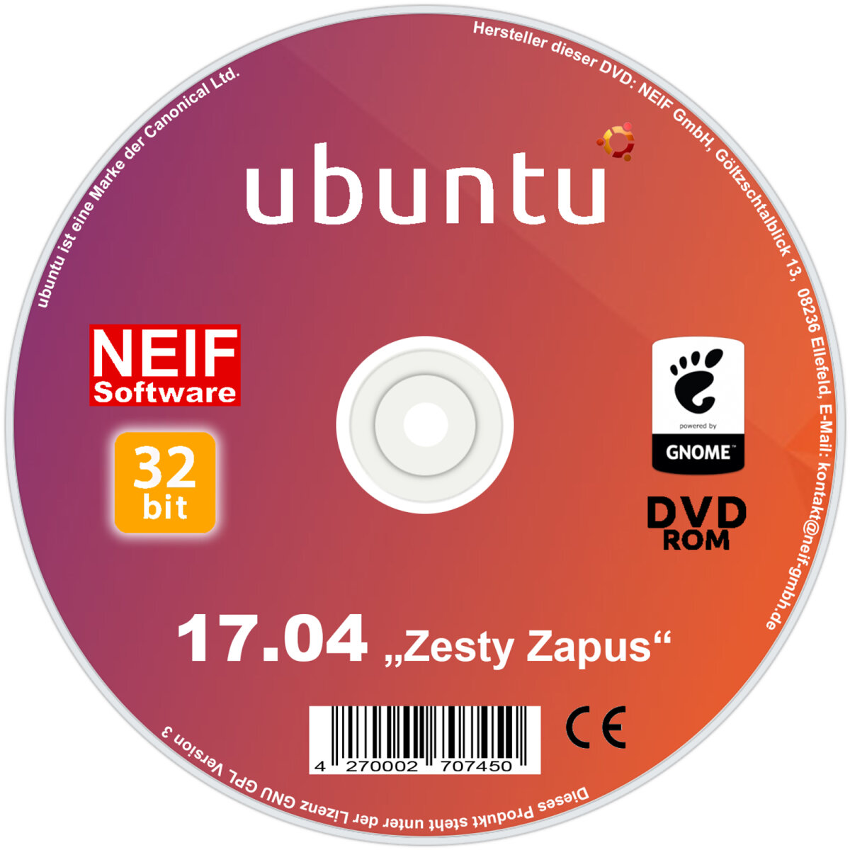 Linux Ubuntu 17.04, 8,39