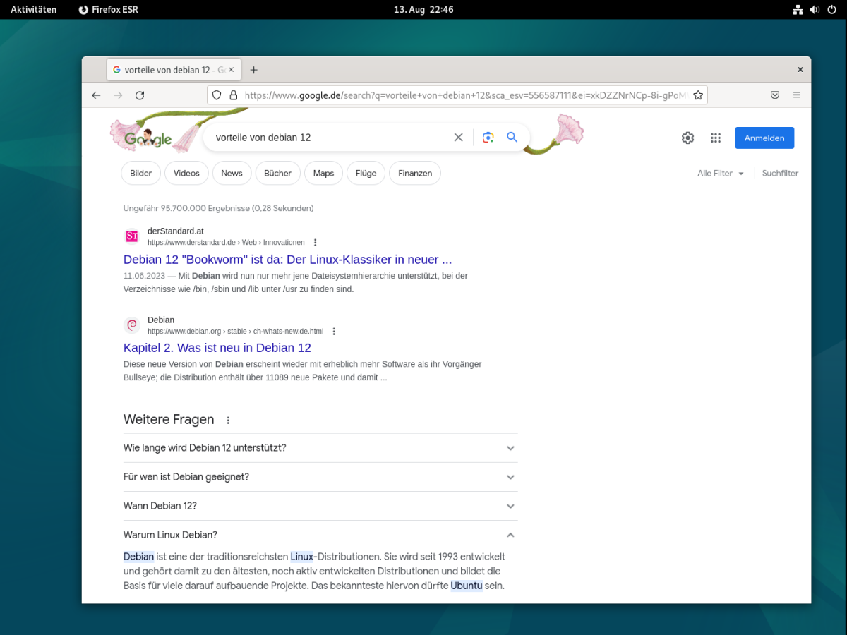 Linux Debian 12 "Bookworm" 32-Bit, 8,39