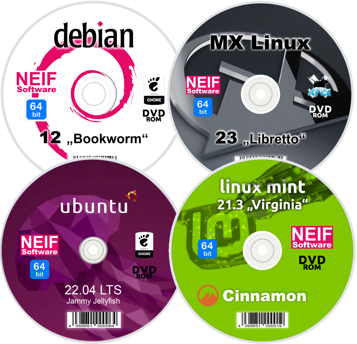 Linux Debian 12 "Bookworm" 32-Bit, 8,39